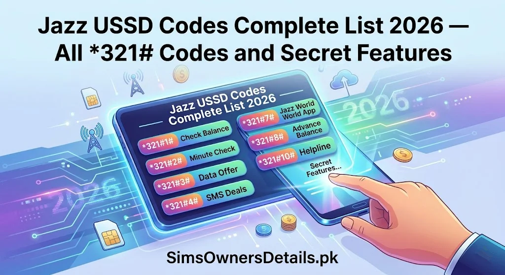 Zong USSD Codes Complete List 2026 — All *310# Codes and Hidden Features